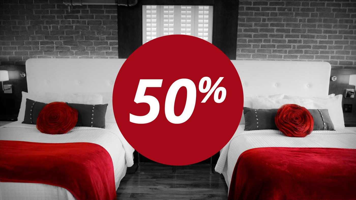 50 % de rabais sur la 2e nuit au tarif régulier! | Hôtel des Coutellier